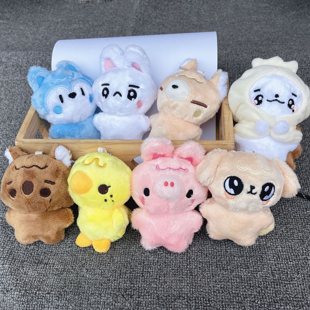 Kpop STAY FELIX Lee Know Han Fox Grey Wolf Plush Doll Keychain Bag ...
