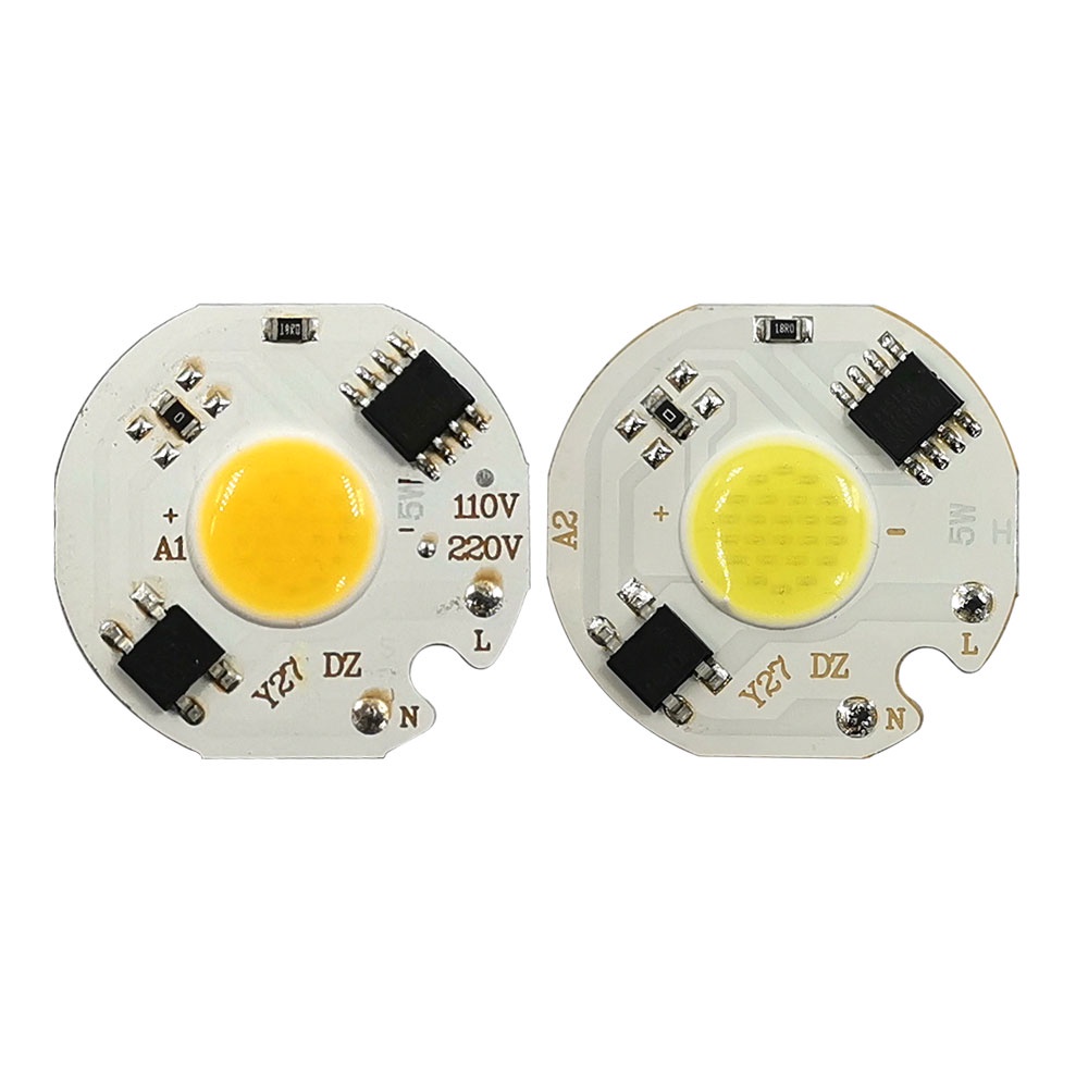 5pcs 220V COB LED Chip 5W 10W Round COB Light for Spotlights Downlight ...