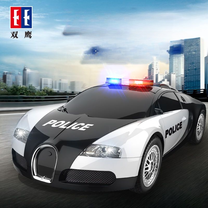 Double E/DOUBLE Eagle Electric Remote Control Car Large Size Police Car ...