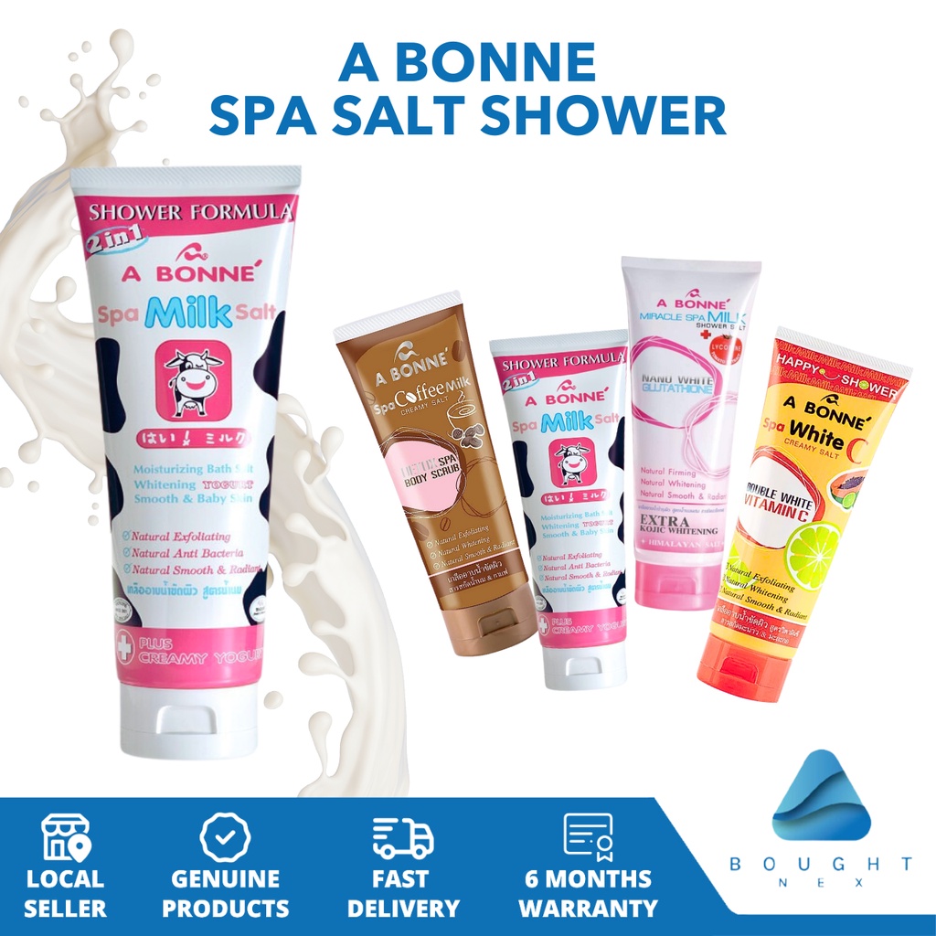 A BONNE Spa Milk Salt 2 in 1 - 350g, Rejuvenate & Nourish Your Skin ...