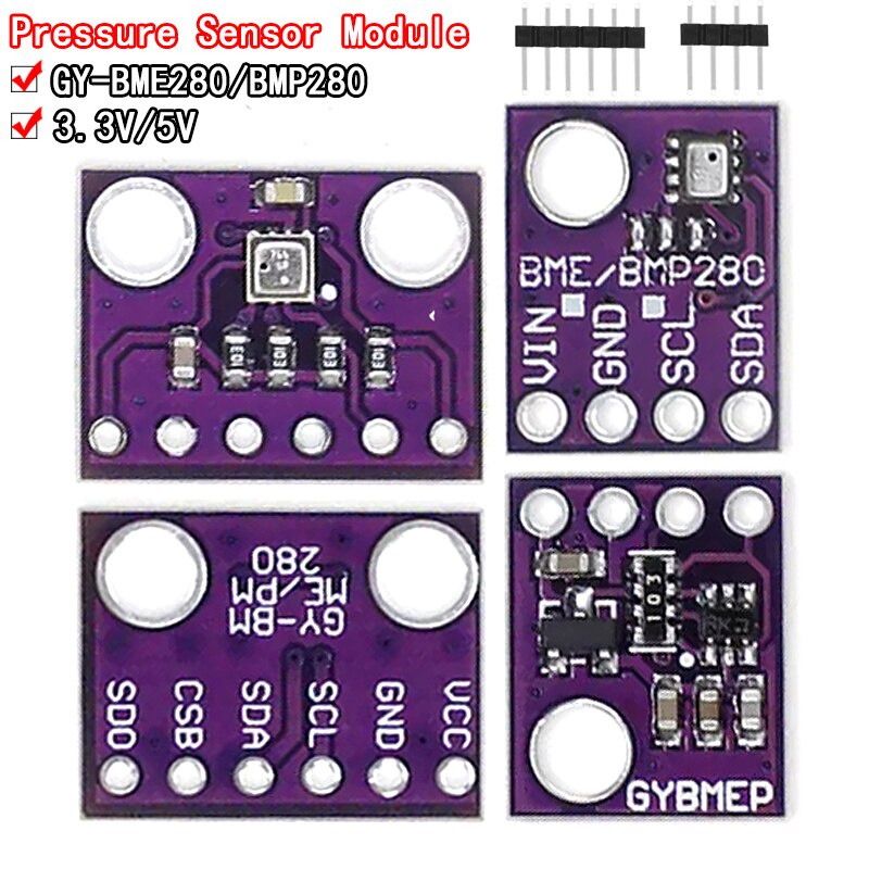BME280 BMP280 Digital Sensor Temperature Humidity Barometric Pressure Sensor Module I2C SPI 1.8 ...