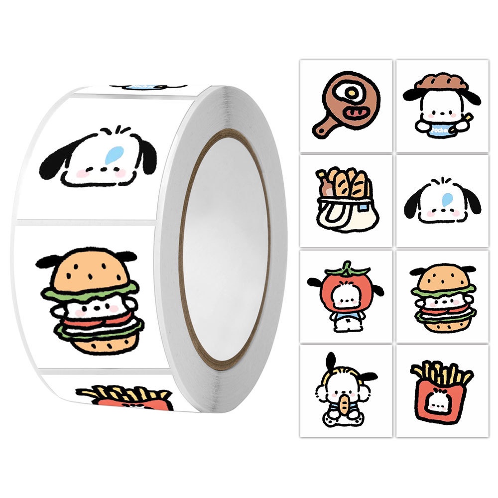 500PCS/Roll Delicacy Pochacco Sealing Stickers | Shopee Singapore