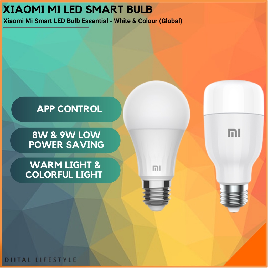 [SG Ready Stock] 9W Xiaomi Mi Smart LED Bulb Essential APP White and ...