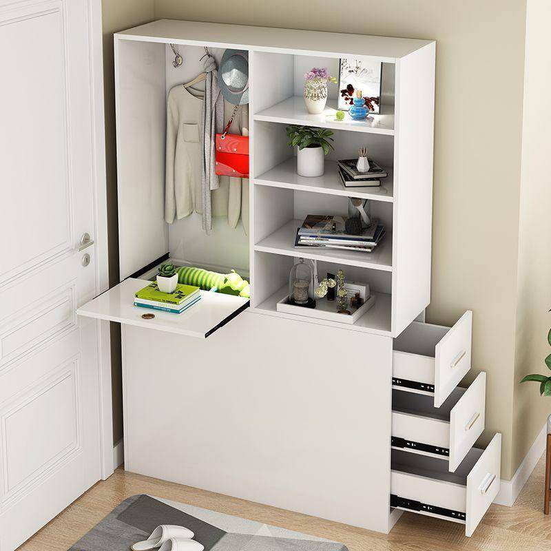 Corner wardrobe side pull-out narrow corner cabinet wardrobe storage ...