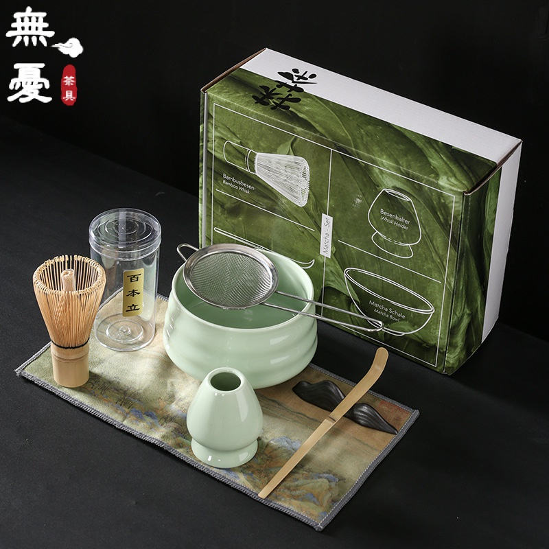 Japanese-style matcha tea set matcha brush matcha bowl tea Lieli ...