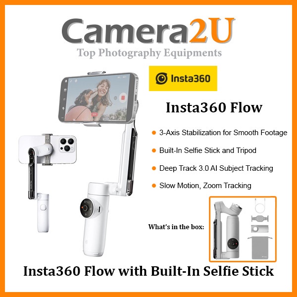 Insta360 Flow Pro / Creator Combo Al Powered Smartphone Gimbal ...