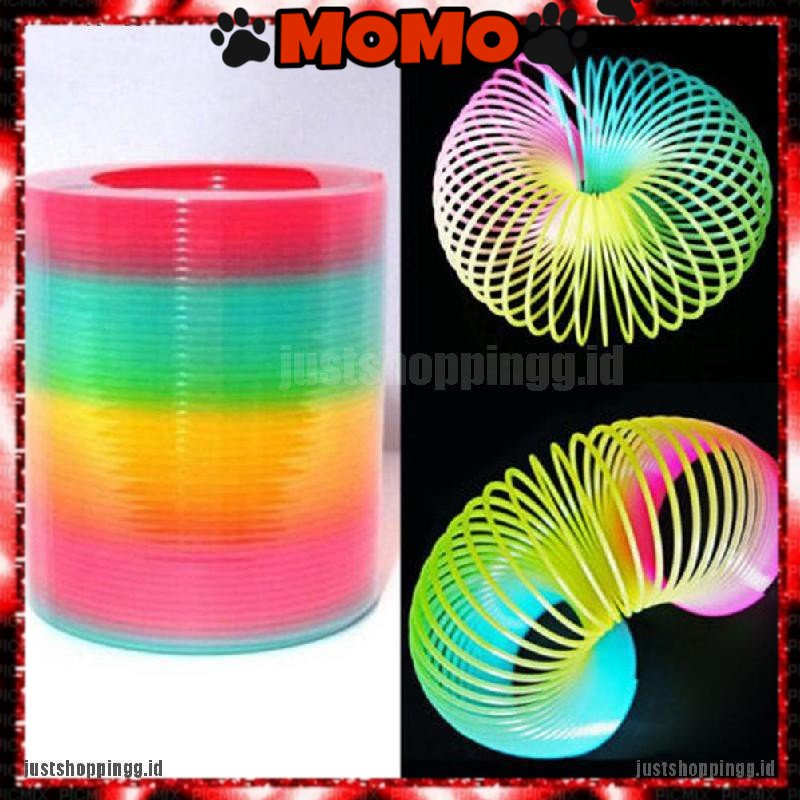Slinky Spring Toy Spiral Rainbow Large Rainbow Old School Children's ...