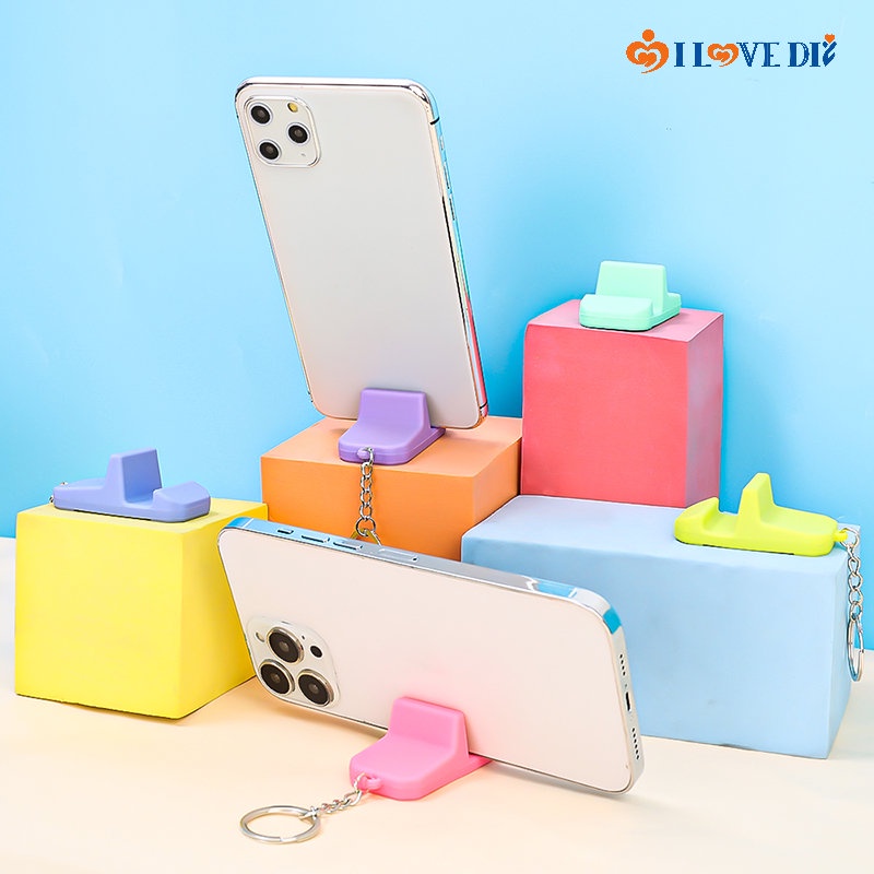 Small Portable PVC Recess-shaped Phone Bracket/ Mini Mobile Phones ...
