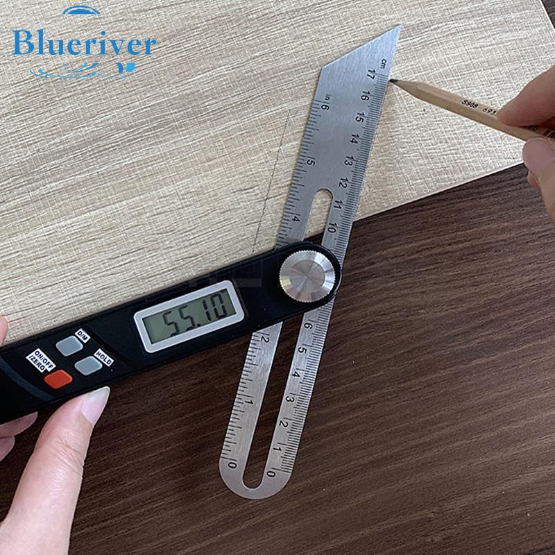 Professional Electronic Protractor Stainless Steel Digital Angle Finder ...
