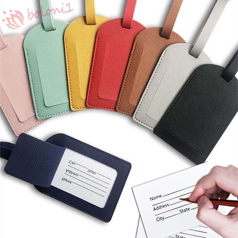 [READY STOCK] Luggage Tag Portable Airplane Check-in Holiday Travel PU ...