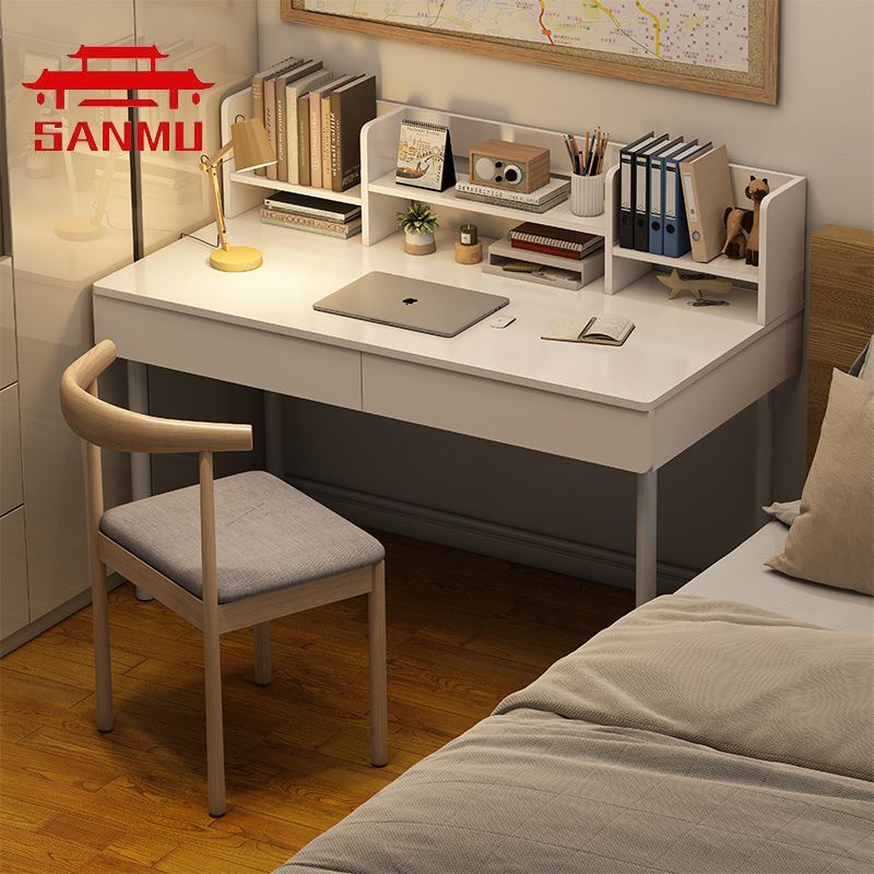 Study Table With Bookshelf With Bookcase Home Writing Desk Bedroom ...