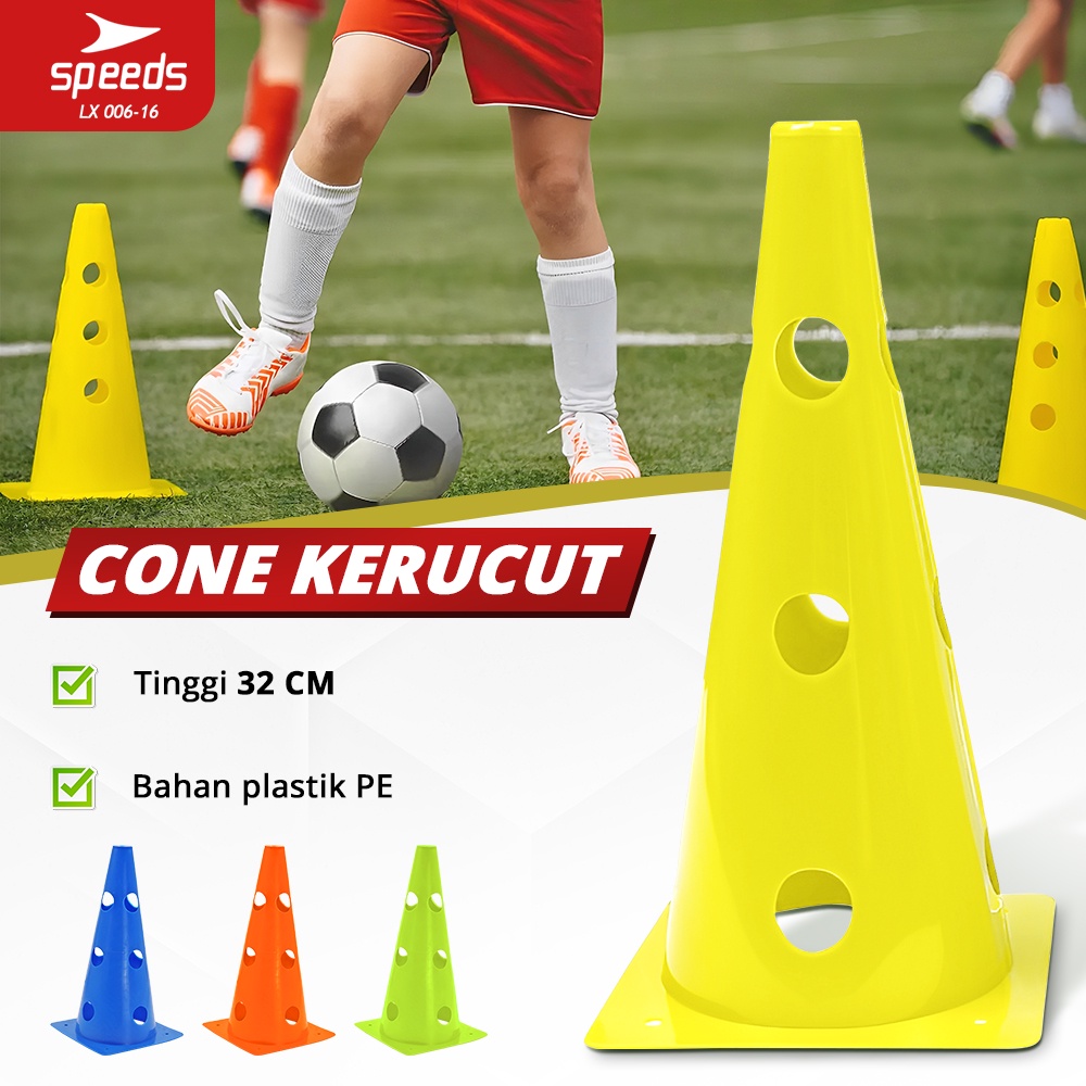 Speeds Cone Football Cone Soccer Sports Marker 32cm Perforated 006-16 ...