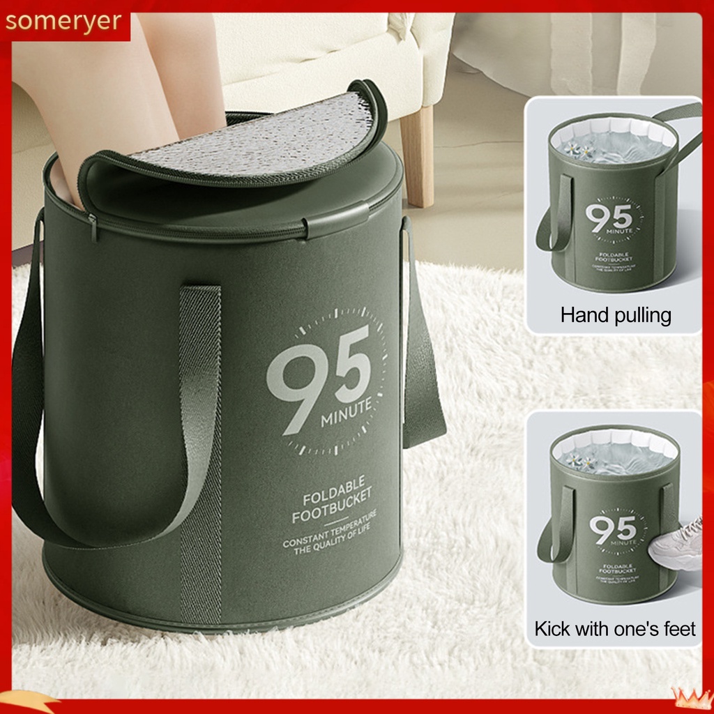{someryer} Foot Bath Bag Waterproof Foot Bath Bag Portable Collapsible ...