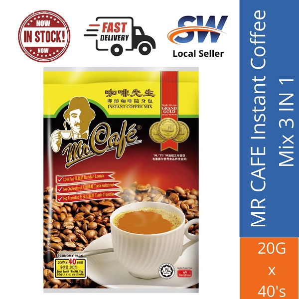 Mr Cafe 3 In 1 Coffee Mix 20g X 40's | Shopee Singapore