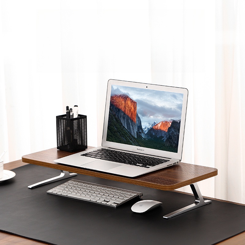 Aluminium alloy tempered glass monitor booster stand laptop stand ...