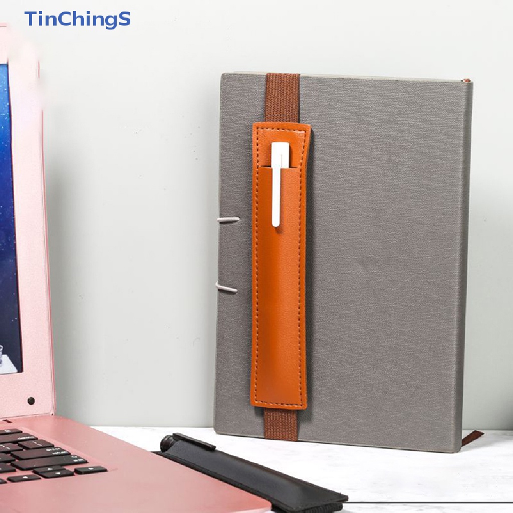 [TinChingS] Adjustable Elastic Band Pen Holder Colorful PU Leather Pen ...