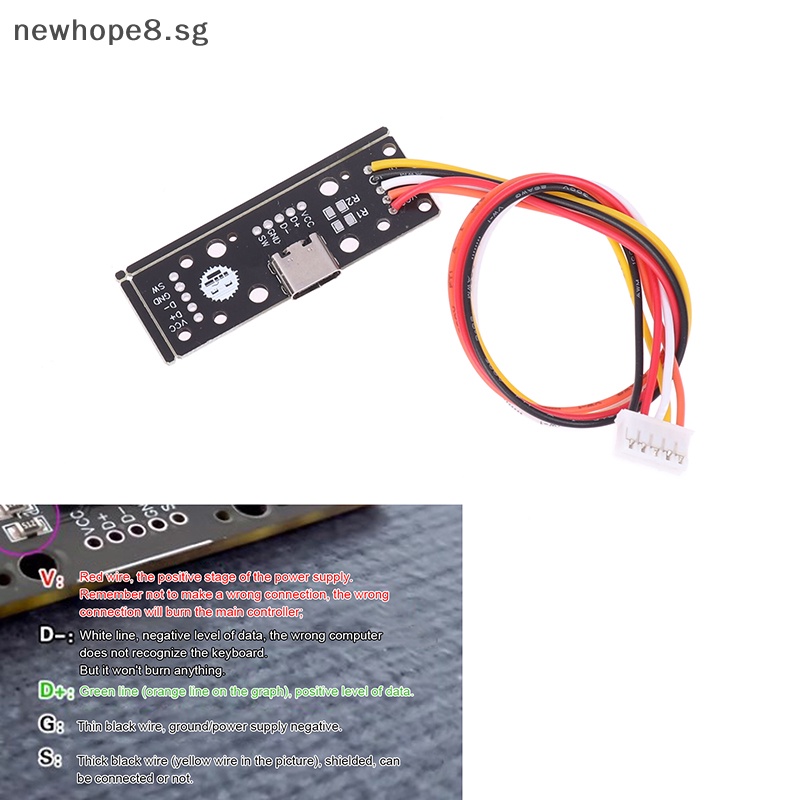 [newhope8] Type C Connector Key Line Detachable Module USB Port Cable ...