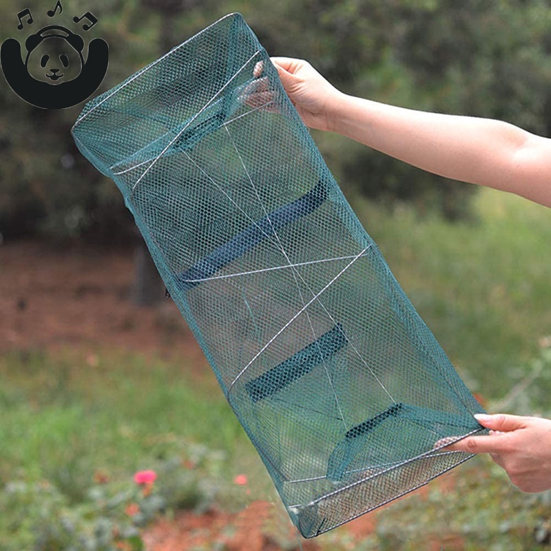 Fishing Net Folded Portable Hexagon Fish Network Casting Nets Crayfish ...