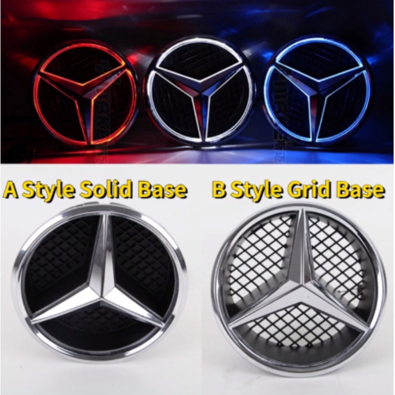 Led Car Grill Badge Emblem Light Hood Front Logo Auto Parts For ...