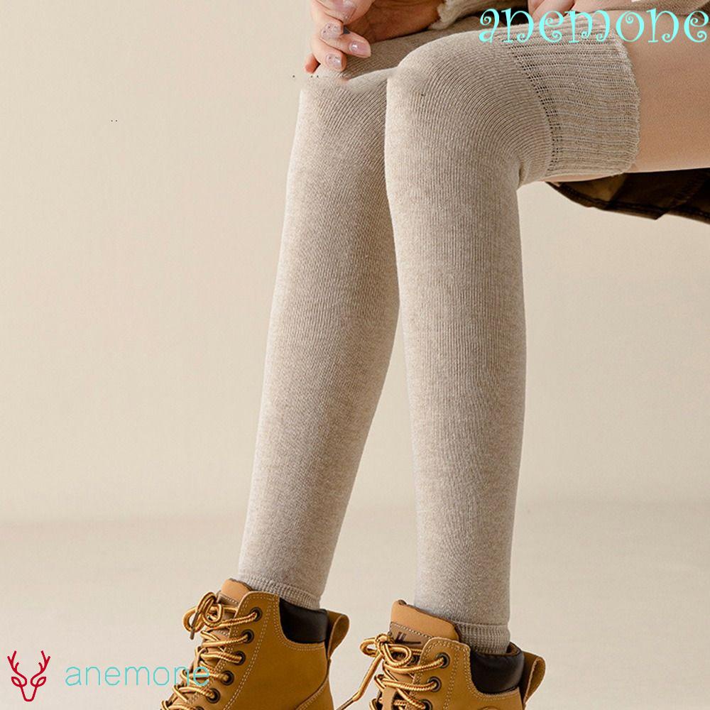 ANEMONE Knitted Foot Cover Winter Boots Cover Knee Pad For Female ...