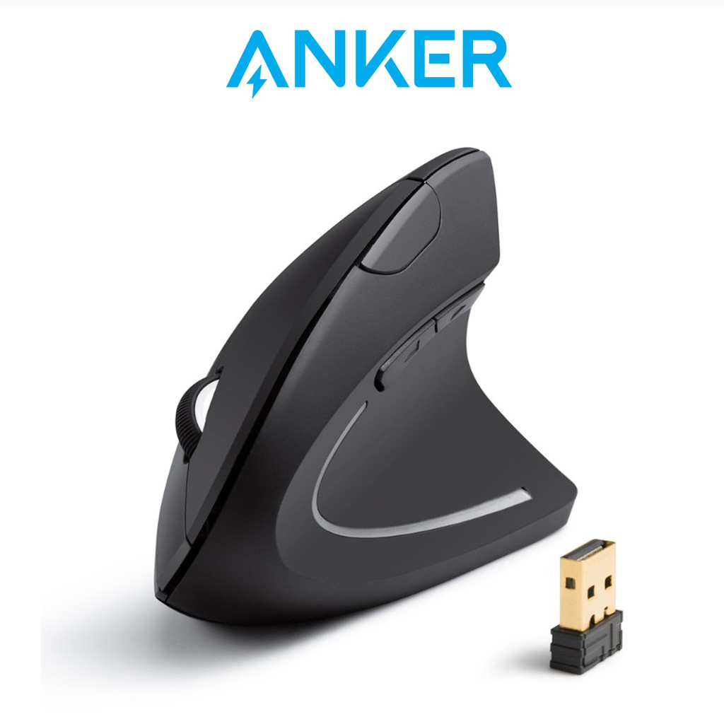 Anker 2.4G Wireless Mouse Vertical Mouse Ergonomic Optical Mouse (A7852 ...