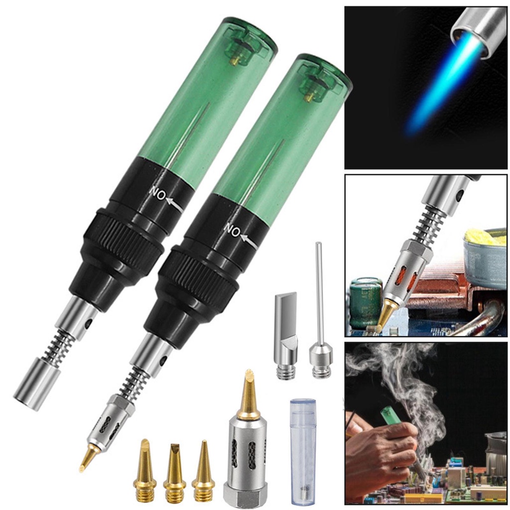 Wireless 4 IN 1 Butane Gas Soldering Iron Gas Blow Torch Gun Blow Pen ...