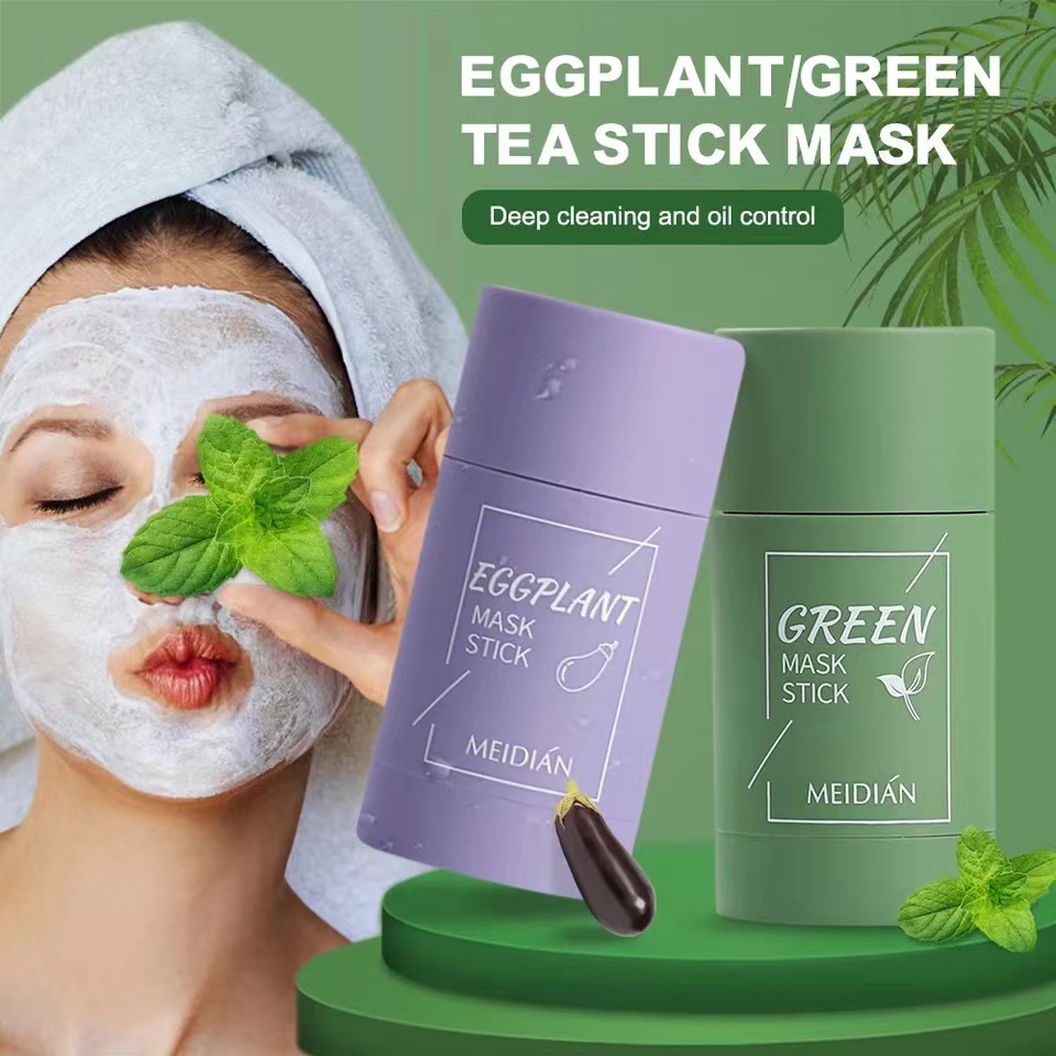 Cleansing Mask Green Tea Mask Stick Mud Facial Purifying Clay Acne Oil ...