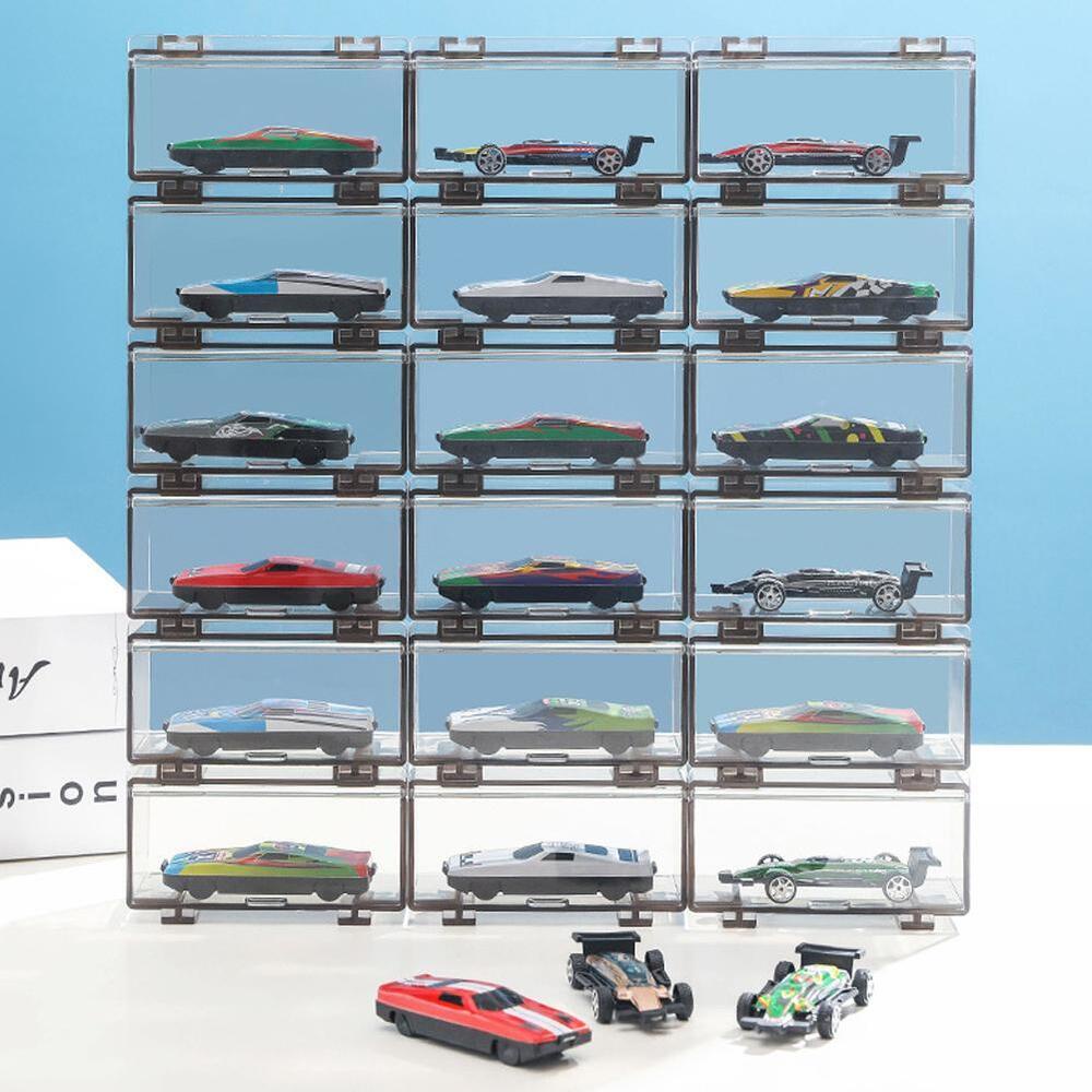Scale 1:64 Acrylic Hard Cover Case Display Box for Hot wheels Die Cast ...