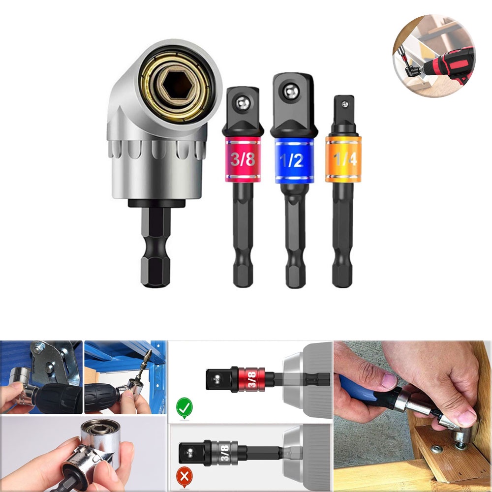 New Impact Grade 105 Degree Angle Socket Adapter Power Hand Tool Part ...