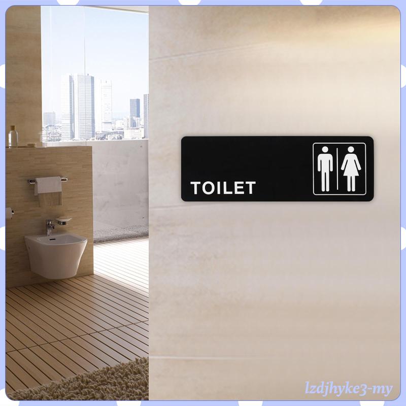 [ Toilet Sign Signage Acrylic Wall Decal Male Female Symbol Door ...