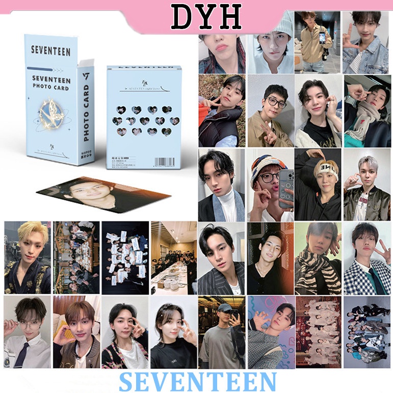 50pcs/box Seventeen Photocards Laser Card Wonwoo JUN The8 Album Lomo ...