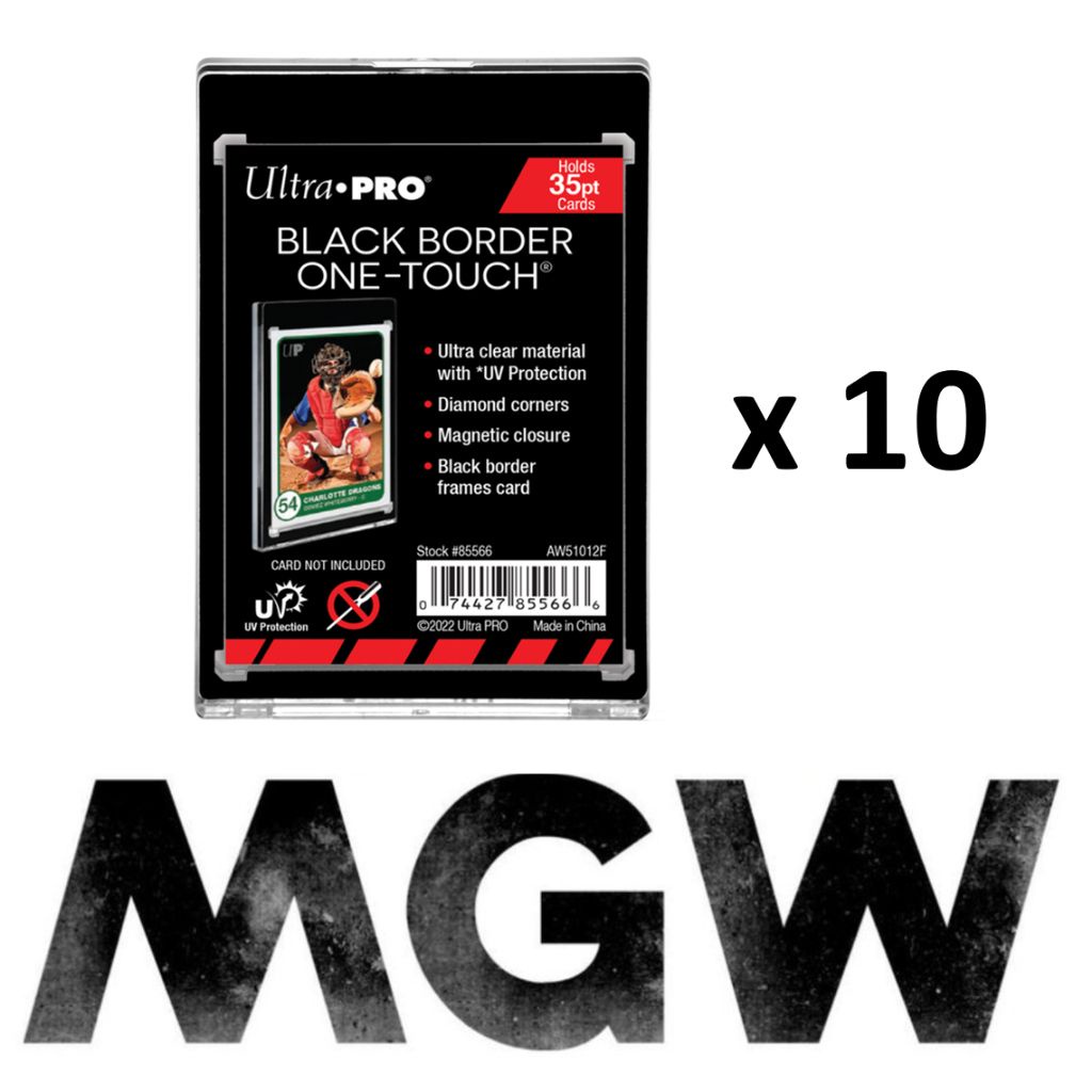 Ultra Pro 35PT Black Border UV ONE-TOUCH Magnetic Holder x10 Brand New TCG MTG Trading Cards One ...