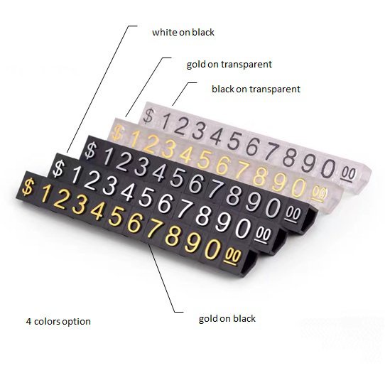 10sets Price Display Stand Tag Price Tag Adjustable Number Signage ...