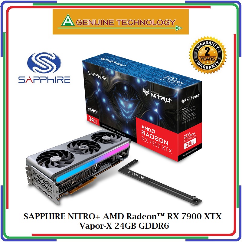 SAPPHIRE NITRO+ AMD Radeon™ RX 7900 XTX 24GB GDDR6 DUAL HDMI / DUAL DP ...