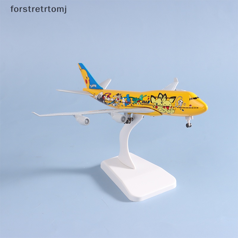 forstretrtomj 20cm Alloy Metal Pikachu B747 Airplane Model Plane ...
