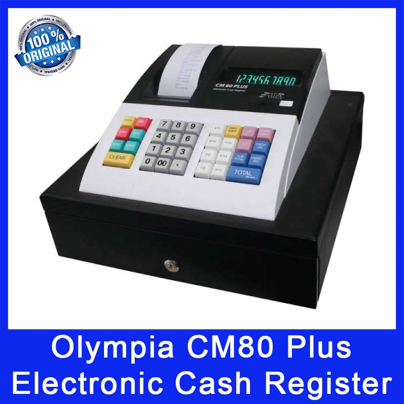 Olympia CM80 Plus Electronic Cash Register. Simple and Compact Design ...