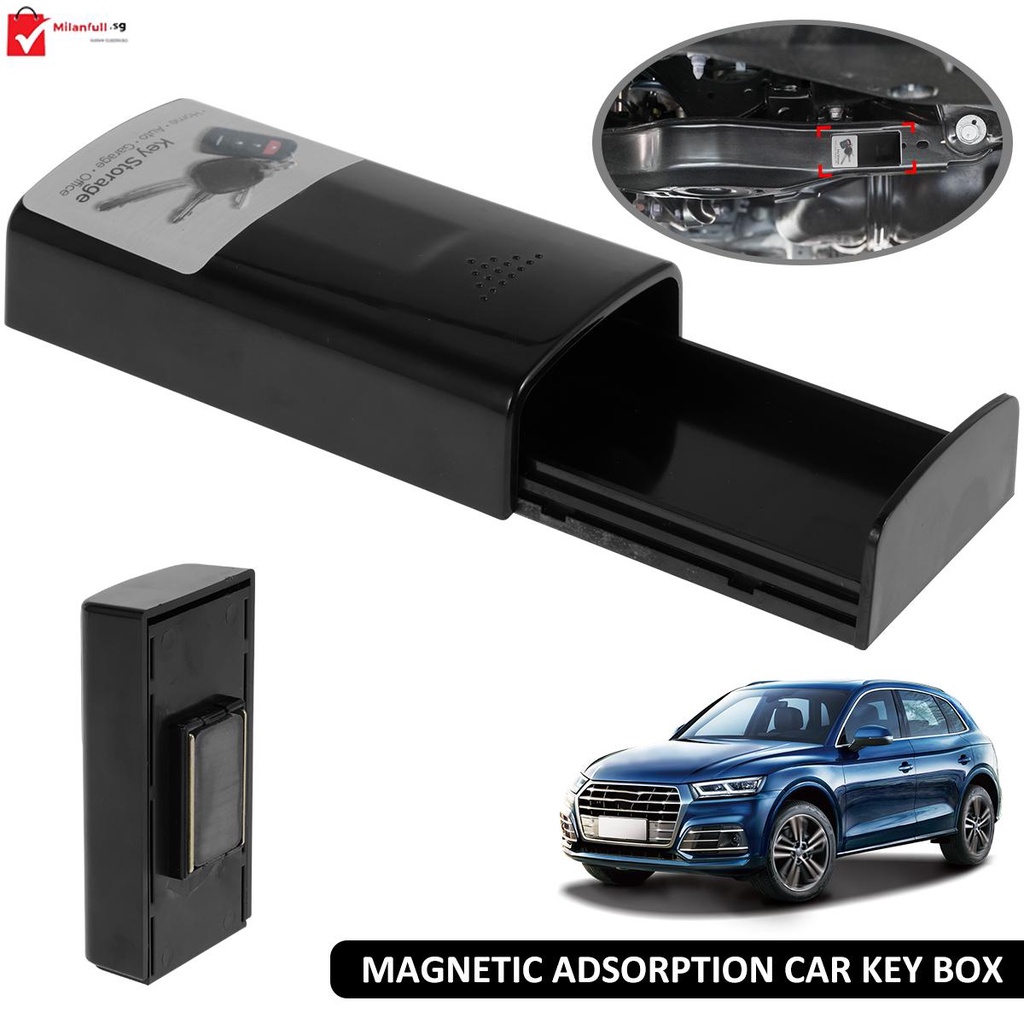 Magnetic Key Box Durable Black Plastic Key Cases with Strong Magnets ...