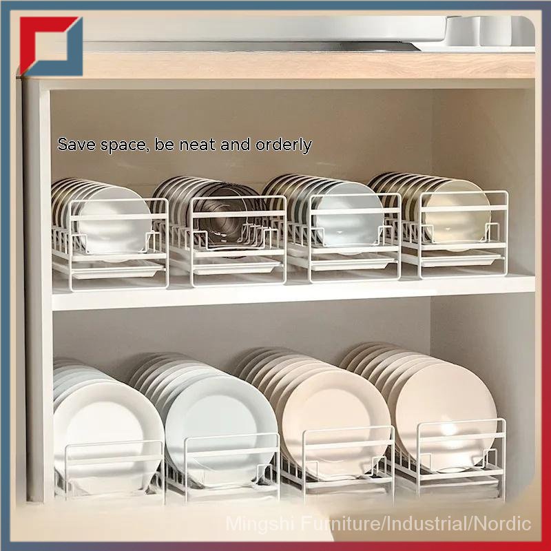 Kitchen cabinet bowl and tray storage rack drawer and tray rack built ...