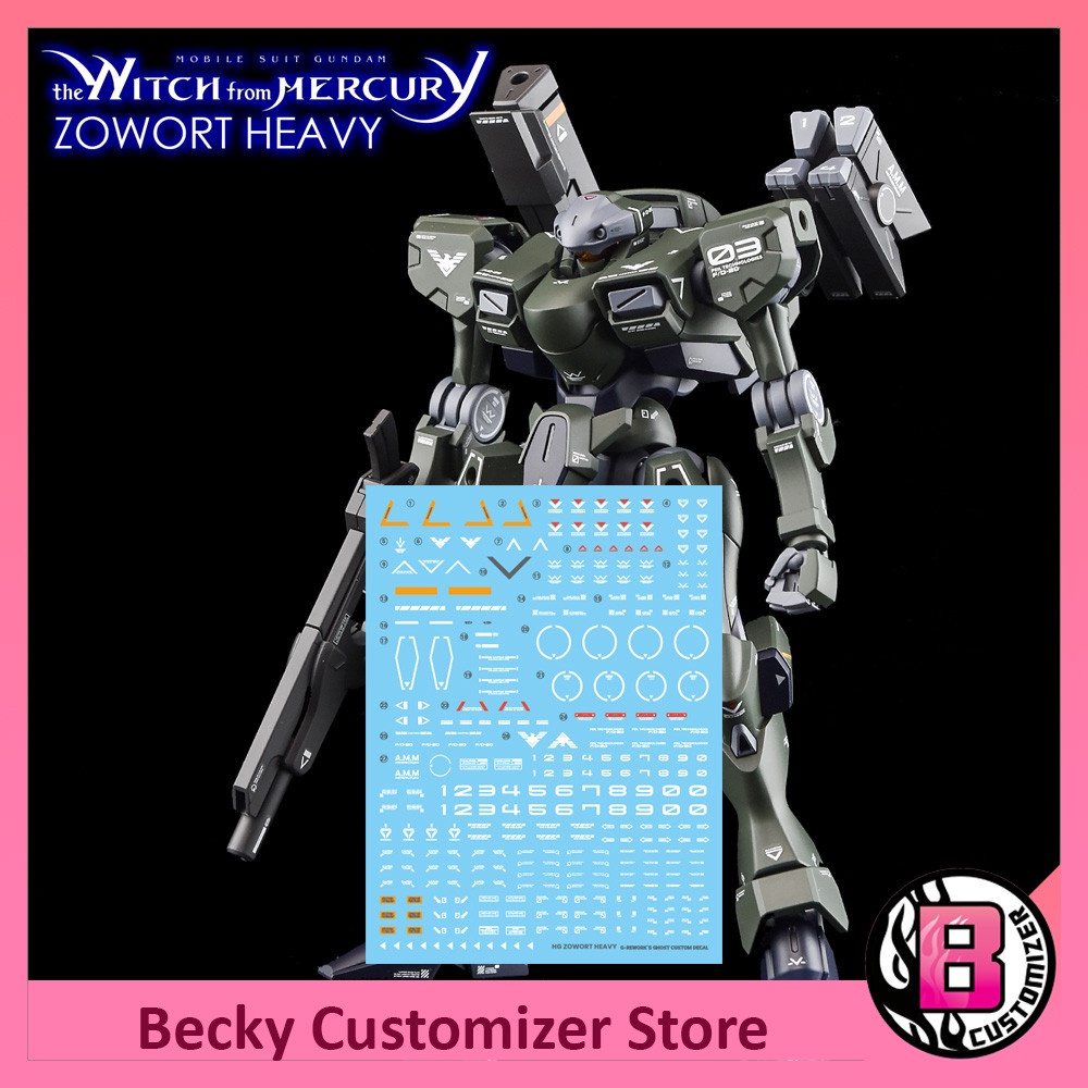G-Rework [HG] Zowort Heavy / Witch from Mercury (water decal) | Shopee ...