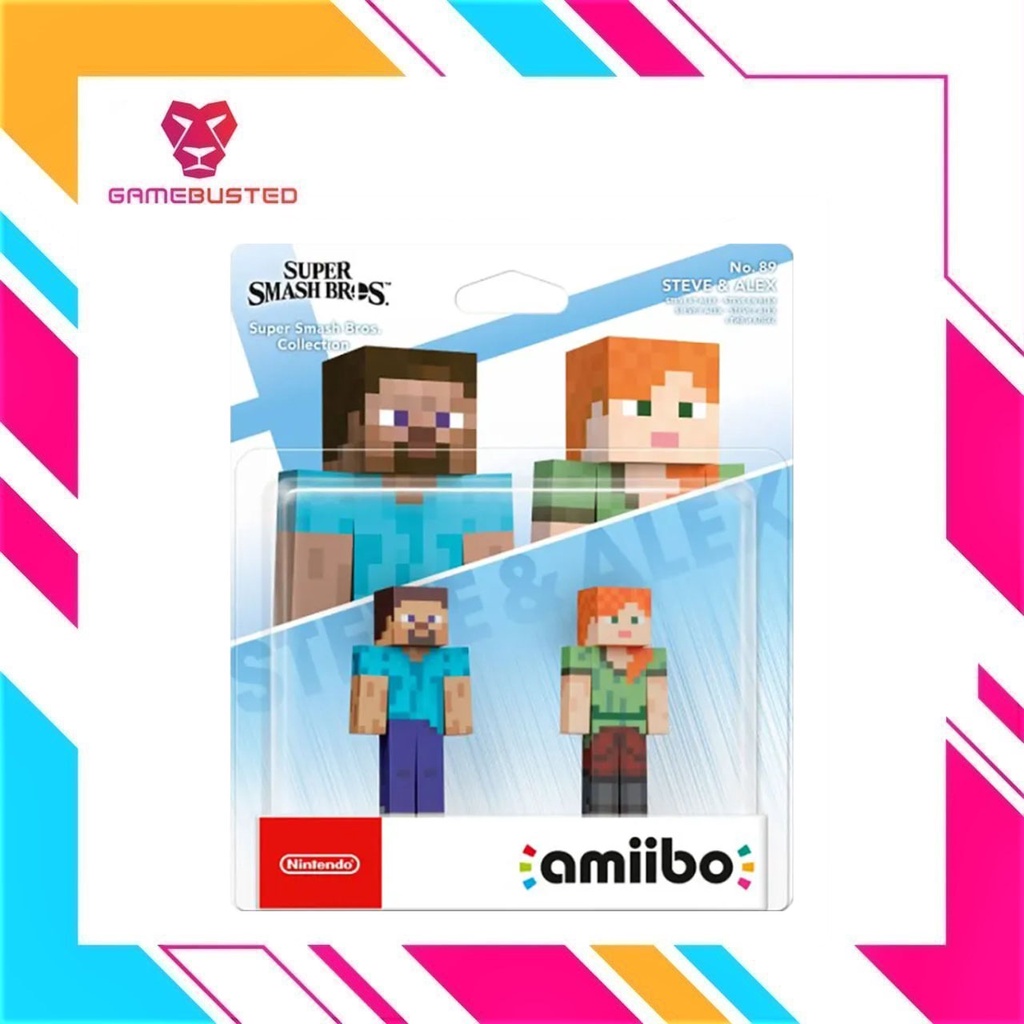 Amiibo Alex + Steve Double Pack (Super Smash Bros. Series) | Shopee ...