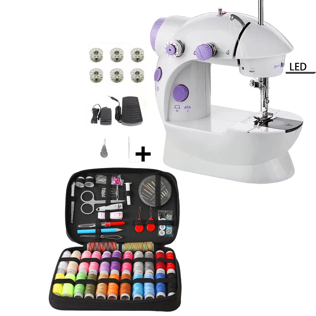 [SG Stock] Portable Sewing Machine Sewing Portable Mini Sewing Machine ...
