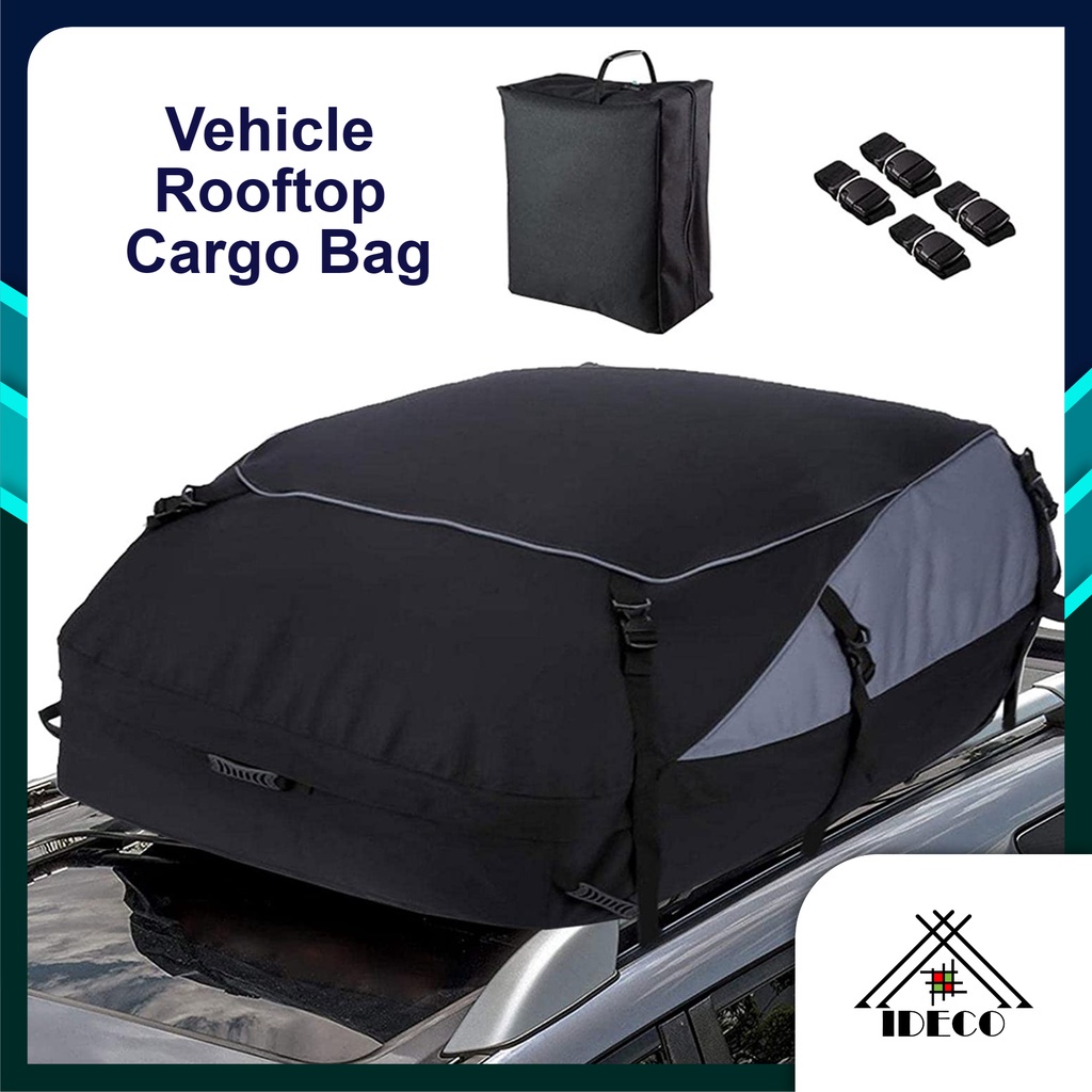 IDECO Car Roof Bag Rooftop Cargo Carrier Foldable Car Bag Waterproof ...