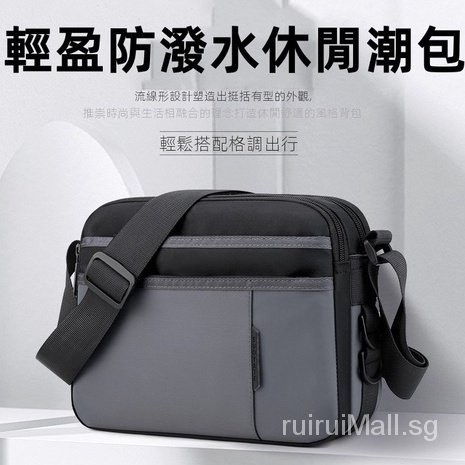 [Spot] water-proof large capacity side backpack fashion casual shoulder ...