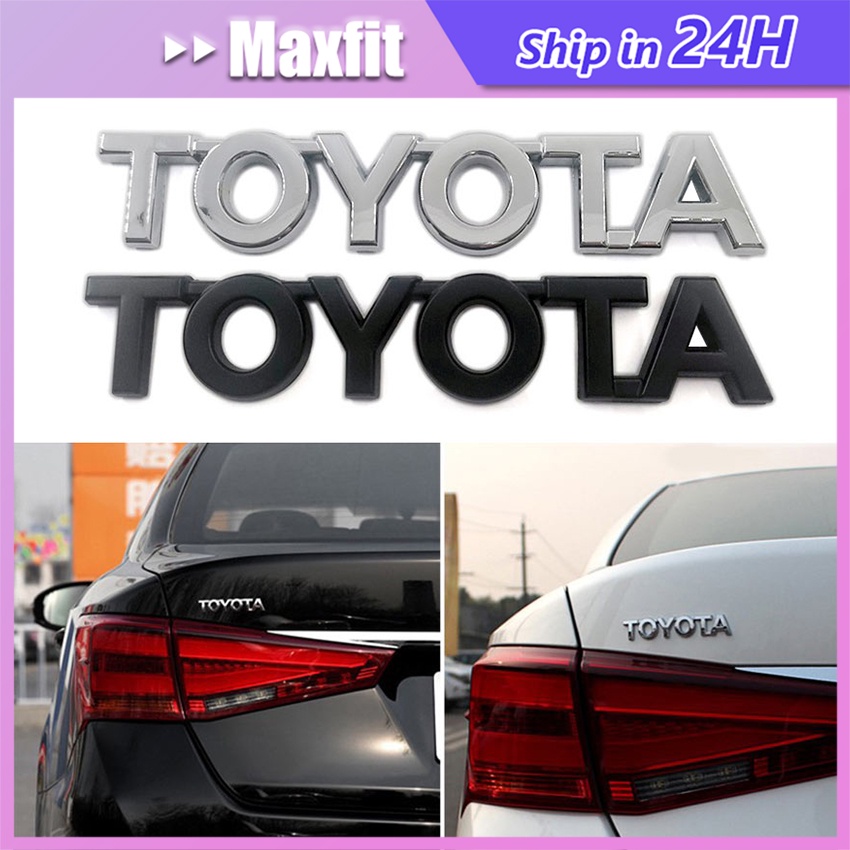 3d Logo Sticker Emblem Writing Toyota Logo Car Emblem Toyota Letter ...