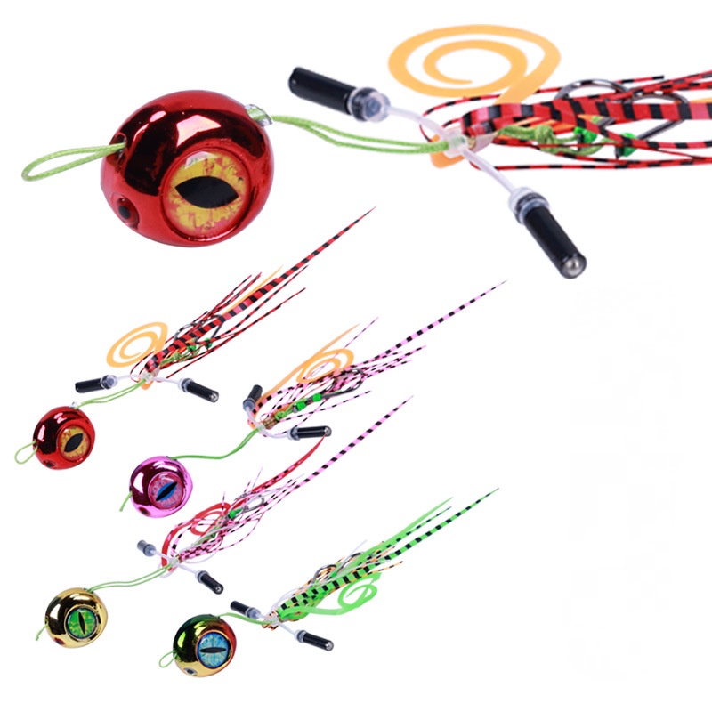 New model electroplated 40g 60g 100g 200g 300g 400g Jigging Lure Slider ...