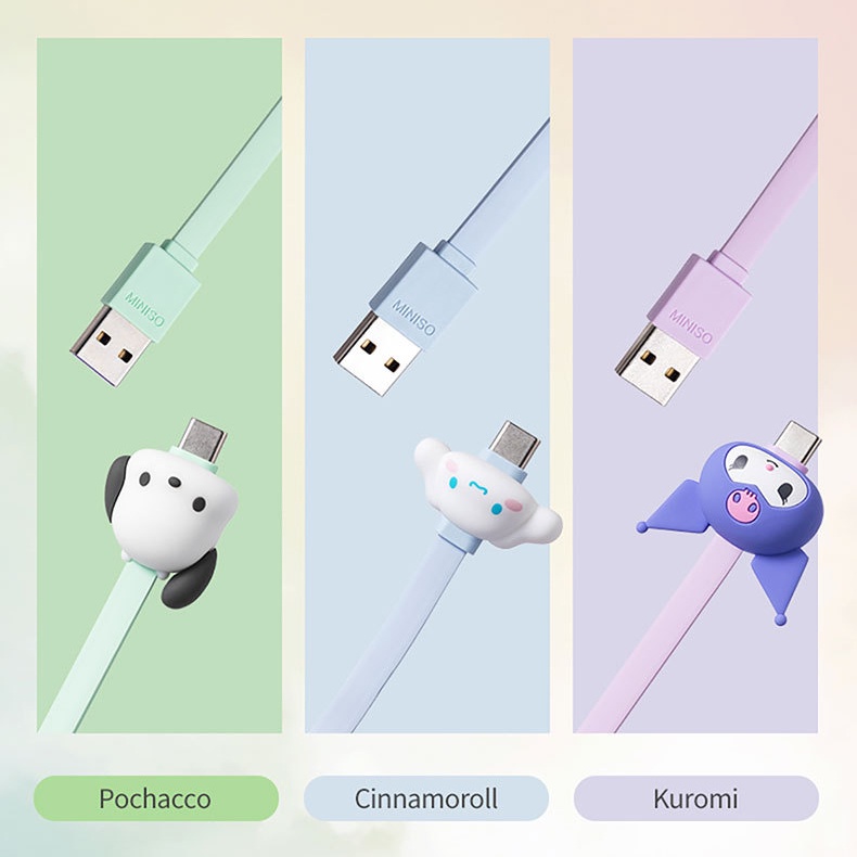 3A Sanrio Characters Fast Charging Data Cable Kuromi Cinnamoroll ...
