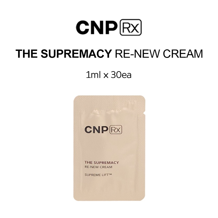 CNP Rx THE SUPREMACY RE-NEW CREAM 1ml x 30ea / Moist skin / Elastic skin / Firm skin / Smooth ...