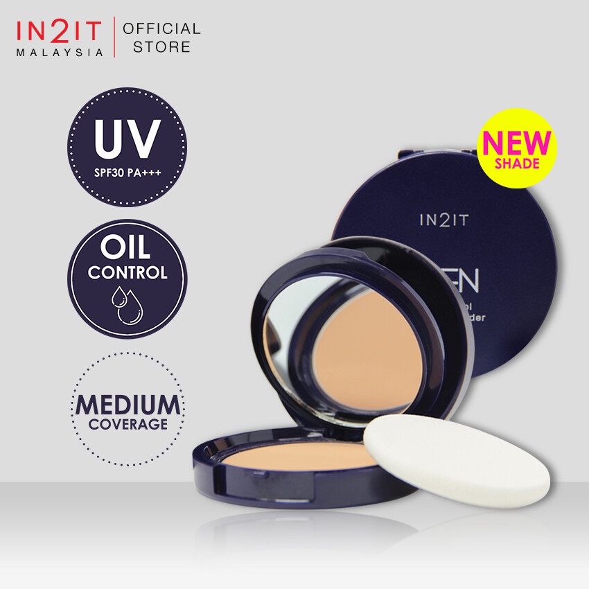 IN2IT Men Oil Control Pressed Powder 7g (MOPM) | Shopee Singapore