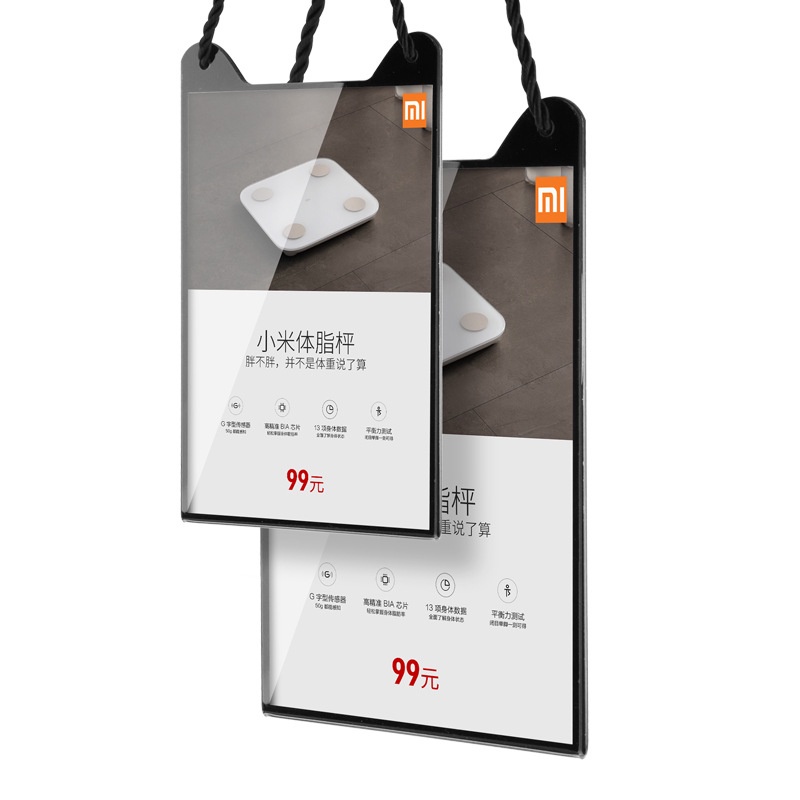 Hanging price tag clothing store hanger shelf label in shopping mall Do ...