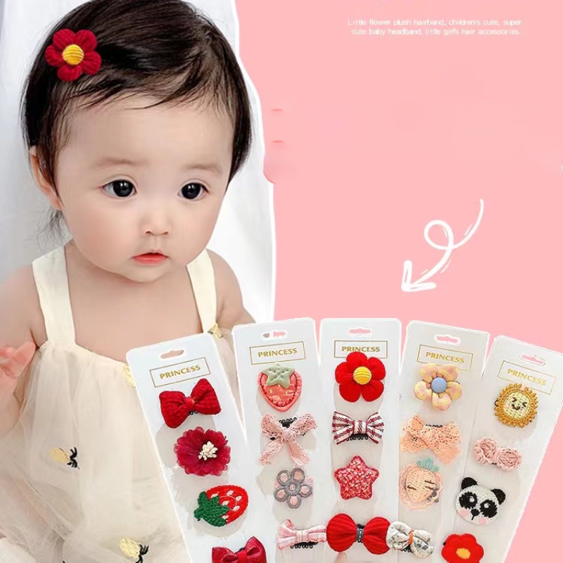 Baby birth hair clips 0-6 years old non-invasive Sweat hair hair pin ...